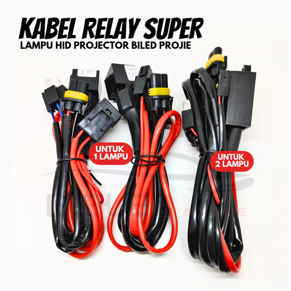 MERAH ORIGINAL BILED RELAY CABLE AND MOTORCYCLE HID RELAY | MOTORCYCLE ...