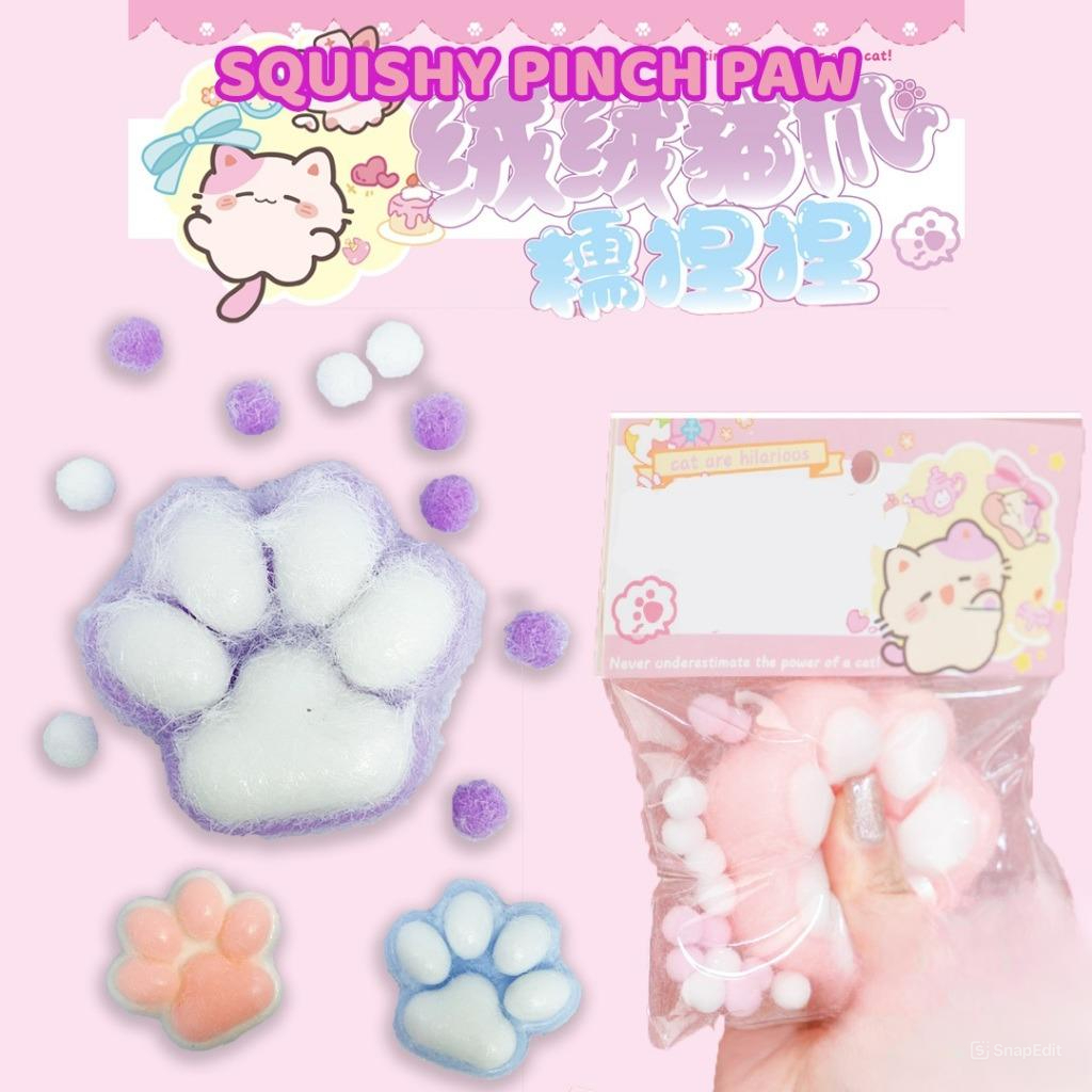 Taba Squishy Pinch Paw Squeeze Squeeze Soft Cat Stress Relief Toy ...