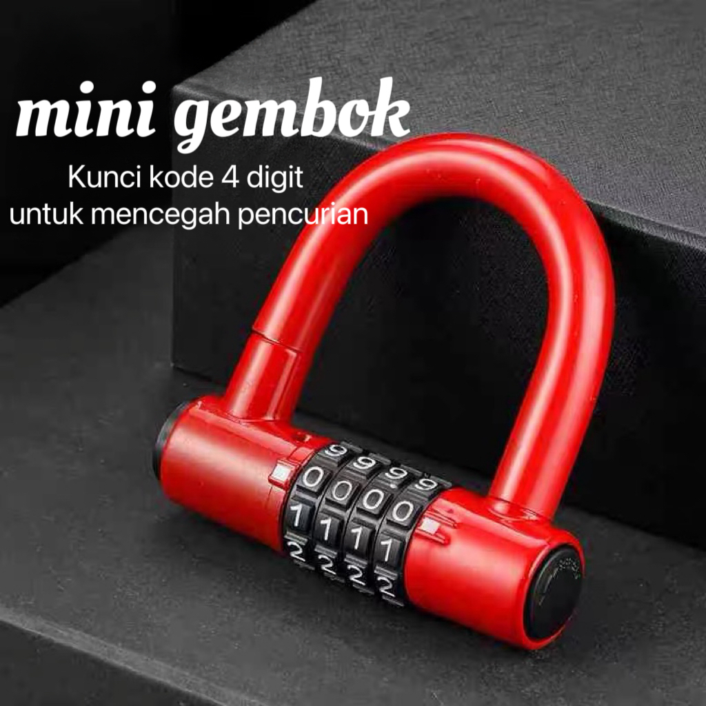 U-Lock Mini Steel Number Padlock Number Padlock Home Fence Gate ...