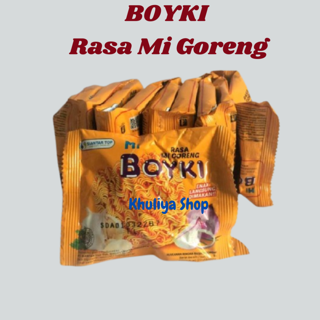 Boyki Fried Noodle Flavor/Boyki Fried Noodles 1 Renteng/Boyki Fried ...