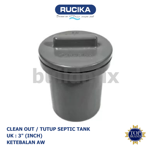 RUCIKA CLEAN OUT/ LID SEPTIC TANK PVC 3" AW (THICK) | Shopee Malaysia