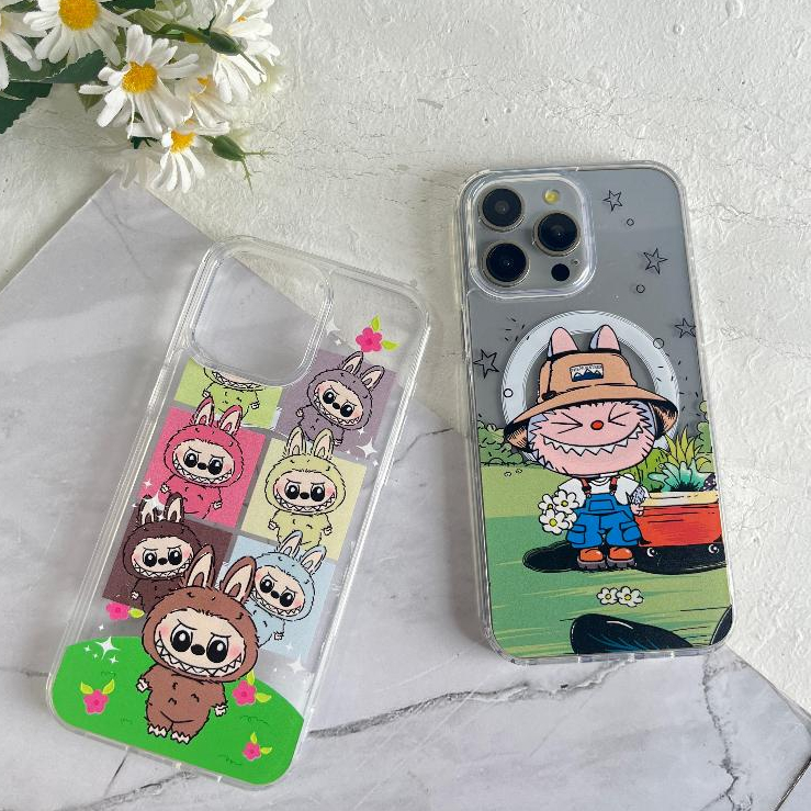Labubu Magnetic Case for iPhone 11 12 13 14 15 16 Promax Pro Plus Mini ...