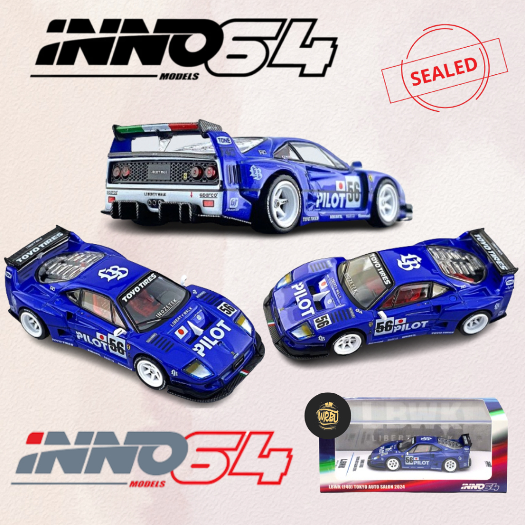 Inno64 Ferrari F40 Pilot Blue Tokyo Auto Salon 2024 | Shopee Malaysia