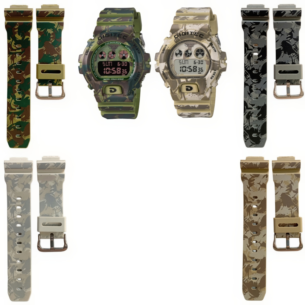Digitec 5088 Rubber Strap Digitec DG 5088 Camo Watch Strap | Shopee ...