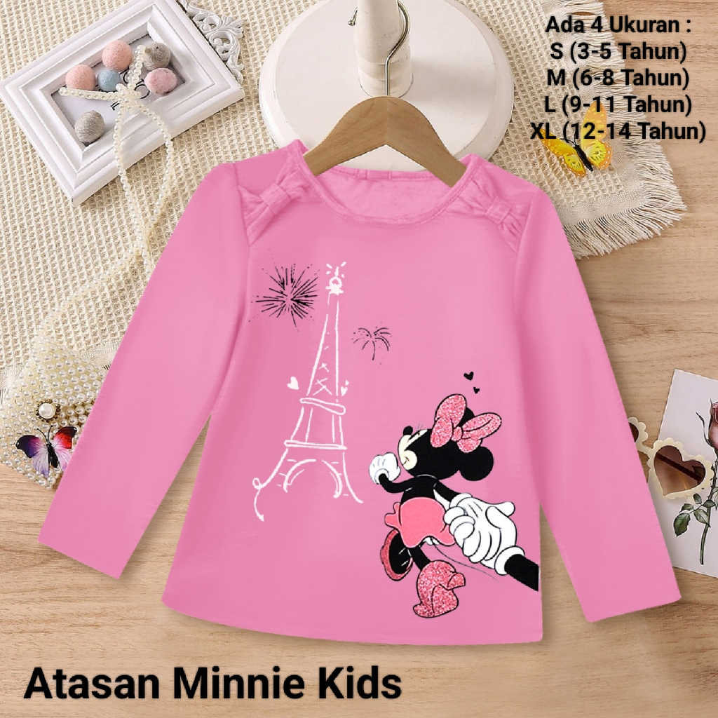 Newest 17-14 Years Old Girls T-Shirt/Minnie Kids Top 3-14 Years ...