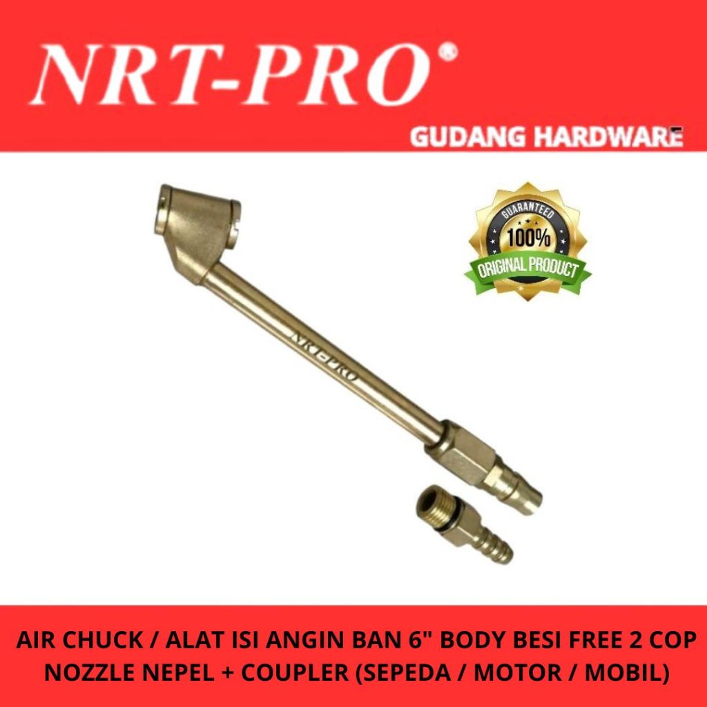 Nrt-pro air Chuck / tire Chuck / 6" iron body tire inflator tool (2 cop ...