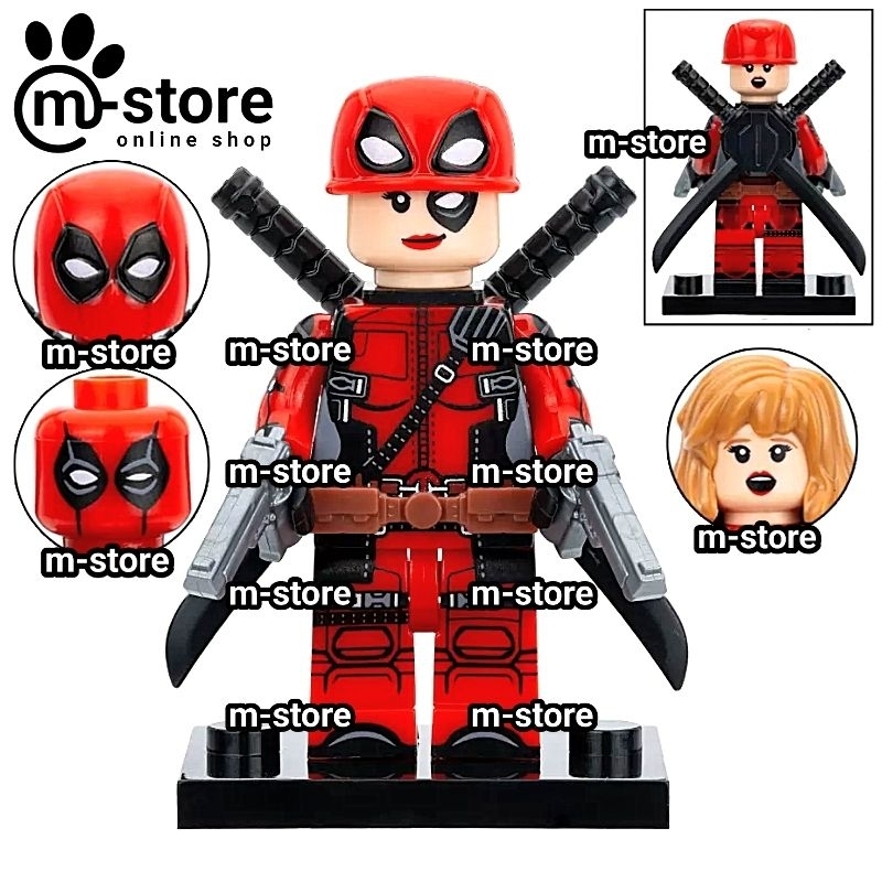 Brick deadpool wolverine lady deadpool mini toy figure | Shopee Malaysia