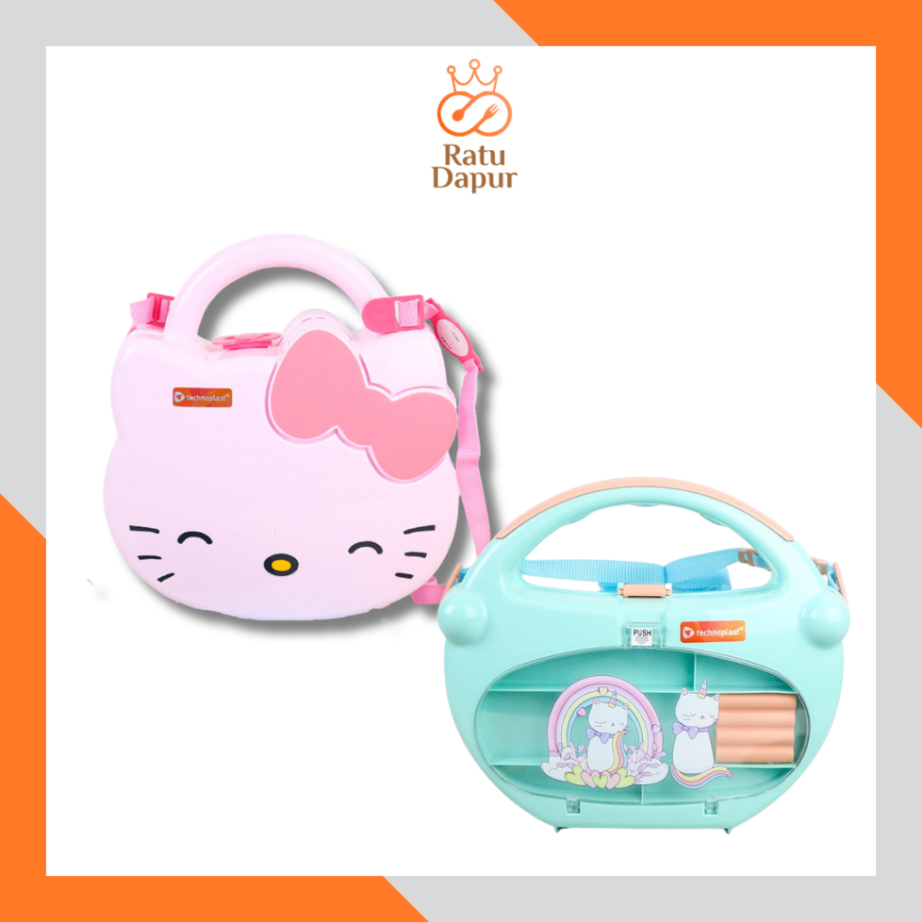 (LIVE Only) Hello Kitty Lunch Box Set/Howdy Cat Series Cupid School Box ...