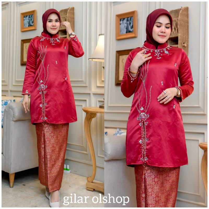 The Latest Model Of The Kebaya Kurung Melayu Mahalina // Luxury Party ...