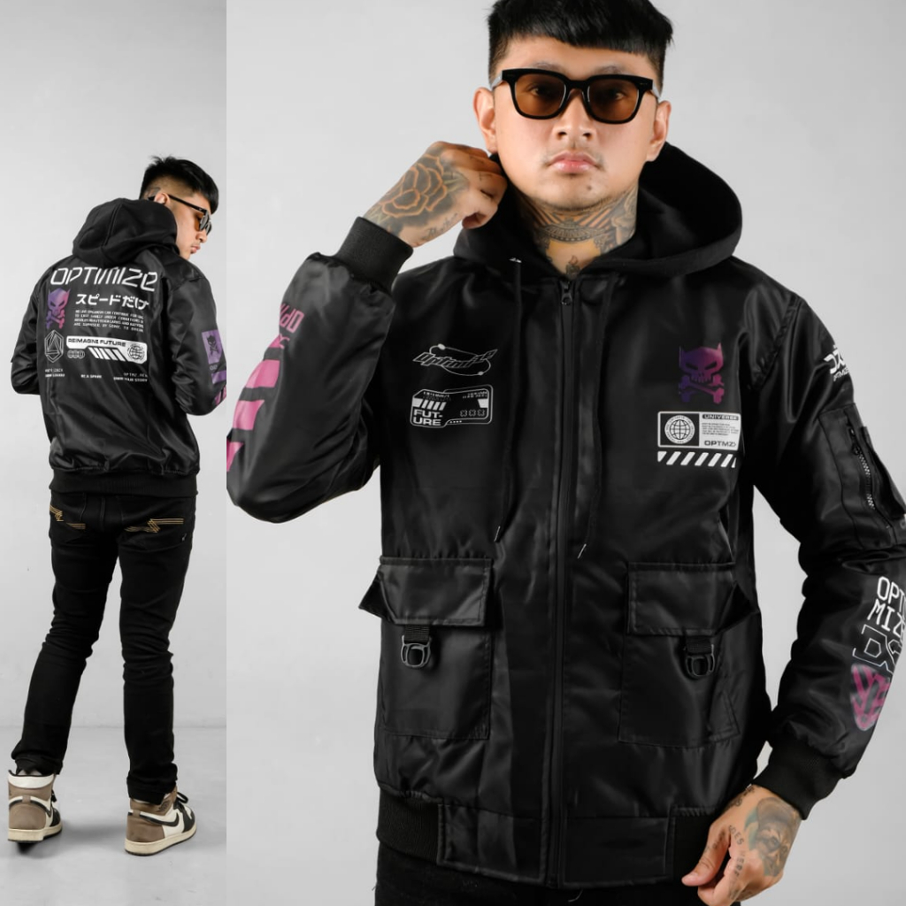 HITAM Varsity Jacket-Varcity Black-Varsity Base Ball-Men's Jacket ...