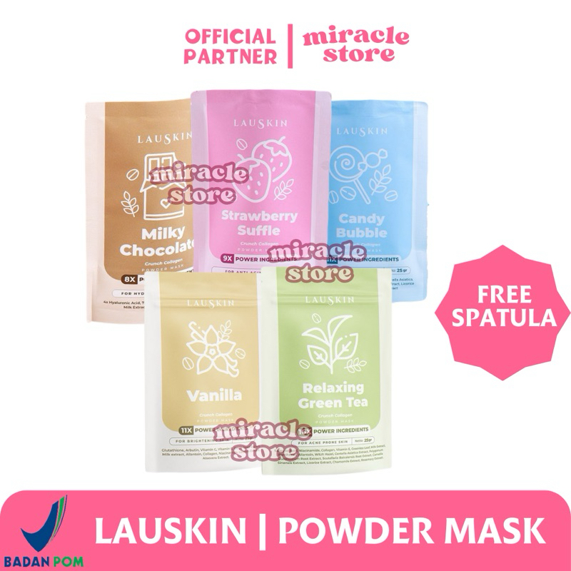 [MIRACLE Store] LAUSKIN VIRAL GREENTEA VANILLA COTTON CANDY STRAWBERRY ...