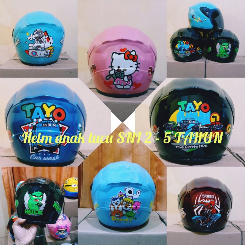 Children's helmet with character motifs for boys and girls 2-5 years ...