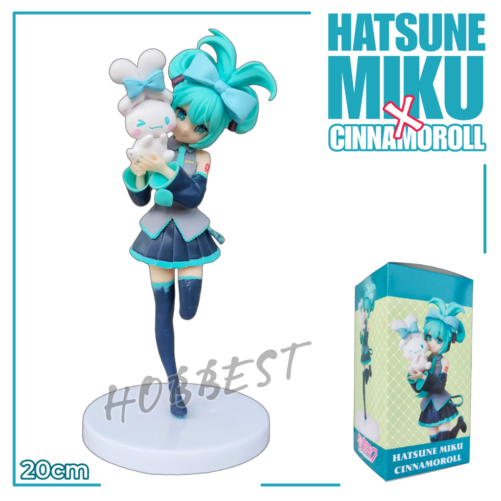 Hatsune MIKU x CINNAMOROLL - Waifu Vocaloid Cake Topper Display ...