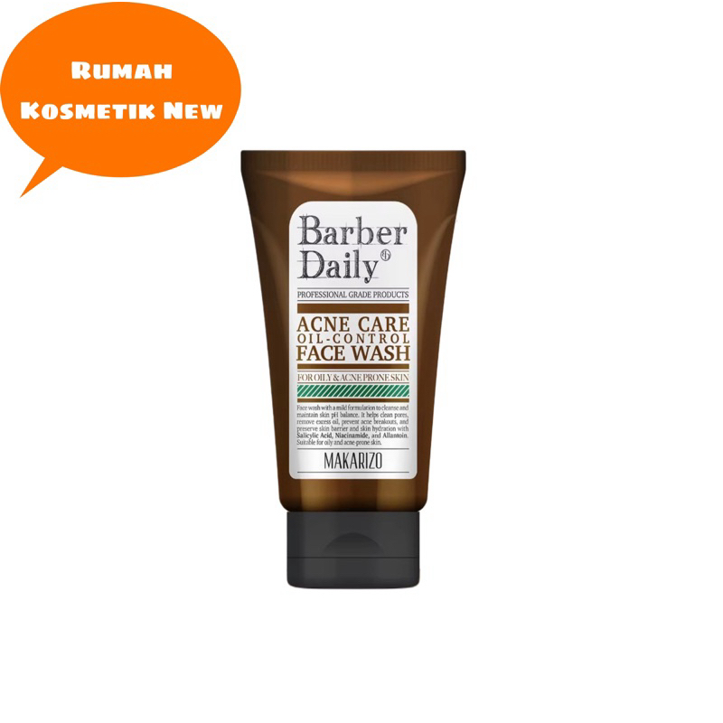 Makarizo Professional Barber Daily Acne Care Oil Control Face Wash 100ml | Shopee Malaysia