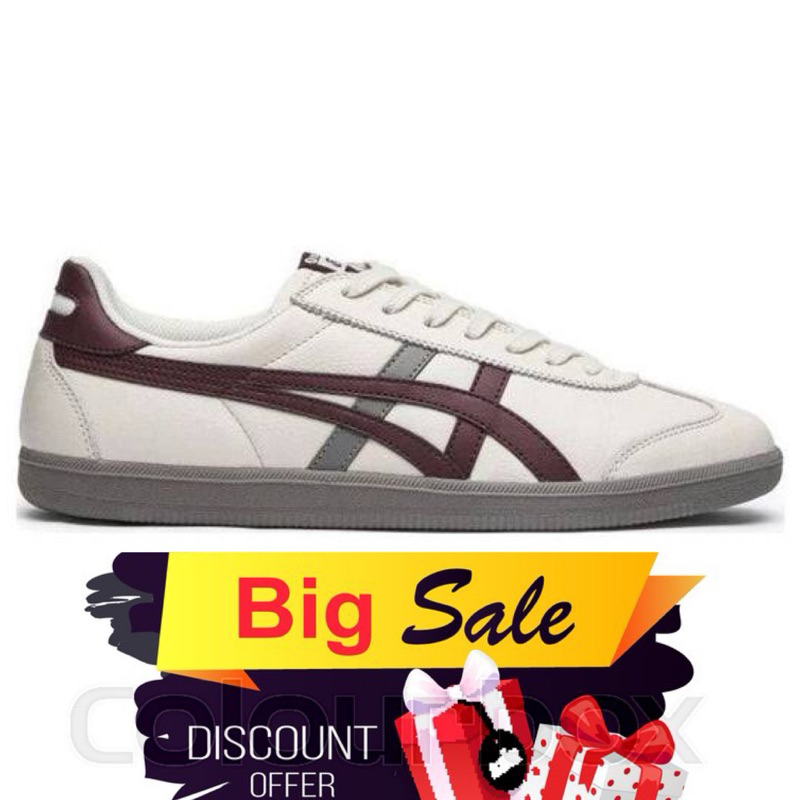 Onitsuka tiger ORIGINAL tokuten burgundy-cream maroon Shoes (Men ...