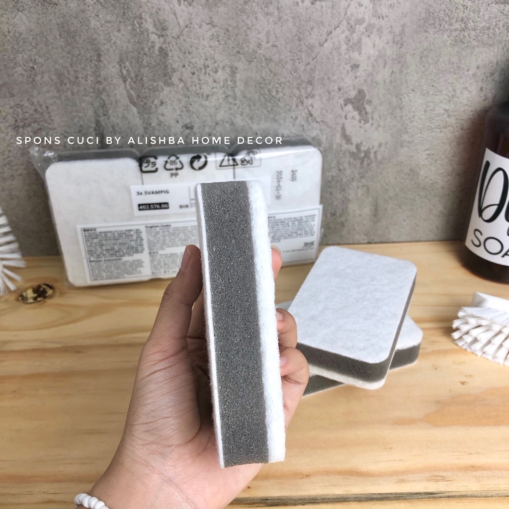 Svampig IKEA/ IKEA SPONGE/ DISH WASHING SPONGE | Shopee Malaysia