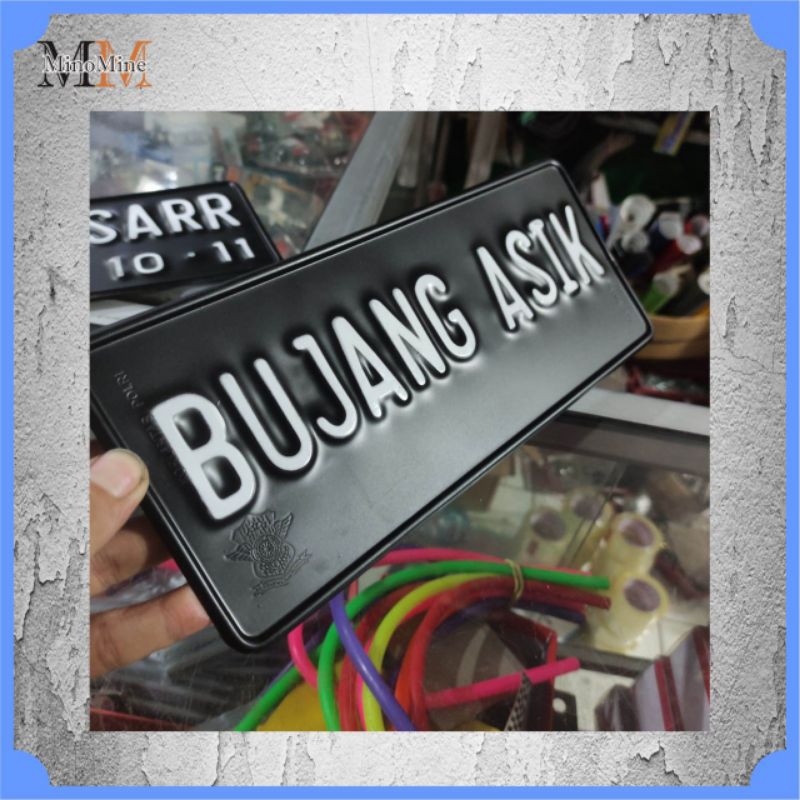 Embossed Custom Name Number Plate (Cook) | Shopee Malaysia