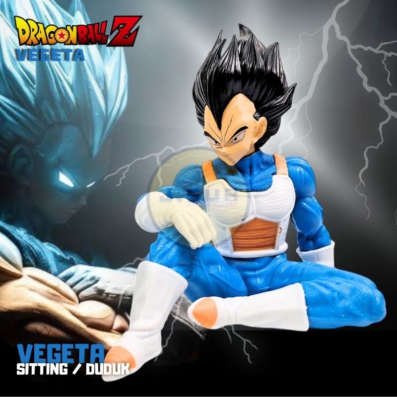 Action Figure Vegeta Statue Dragonball DBZ Sitting Sitting Sitting ...