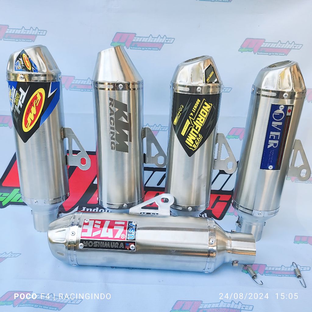 Exhaust muffler canister only yoshimura ktm fmf norifumi 38 51mm inlet ...