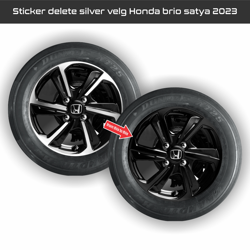 Delete silver rim Sticker for Honda brio satya 2023-2024 facelift ...