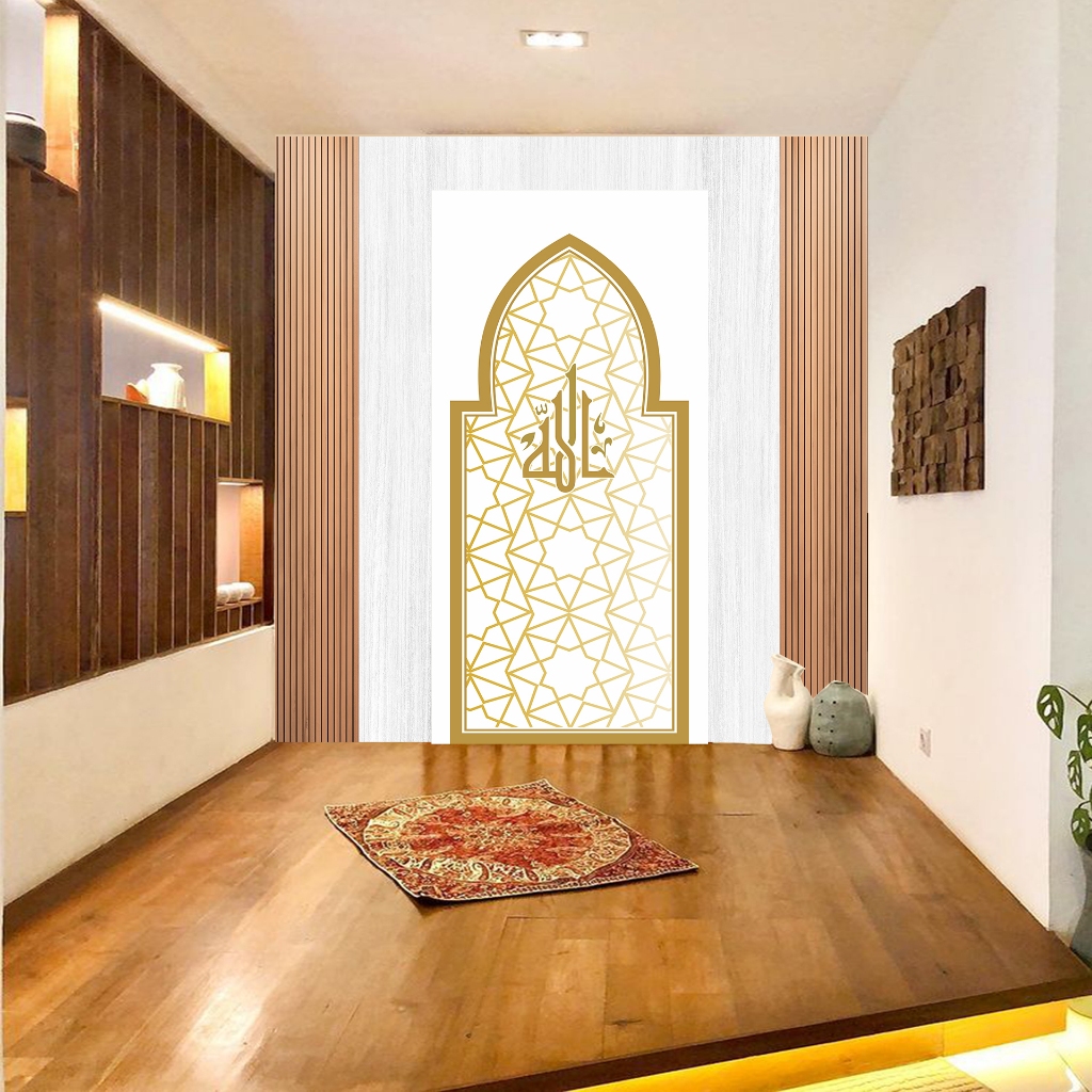Mihrab Prayer Room Decoration Stickers Home Prayer Room Wall Wallpaper ...