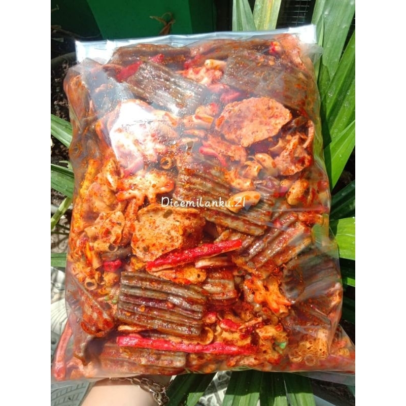 MIXED SEBLAK CRACKERS/SEBLAK MIX/JENGKOL/BETON/CIMOL/MAKRONI/PEDO ...