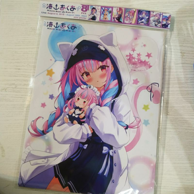 Minato Aqua thick POSTER vtuber anime outfitEIGHT [nori.little ...