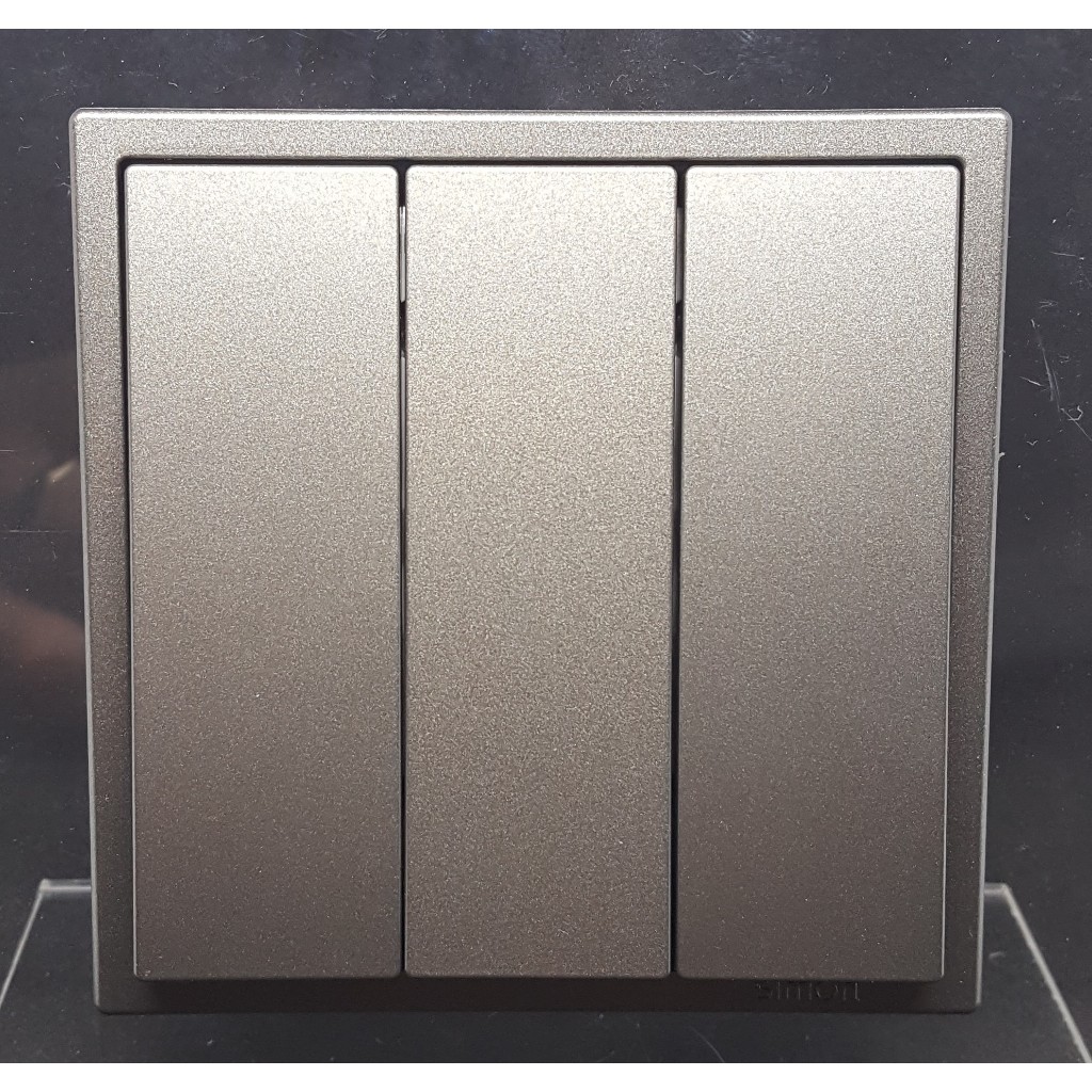 Simon I7 Gray PUSH BUTTON TRIPLE MOMENTARY SWITCH | Shopee Malaysia