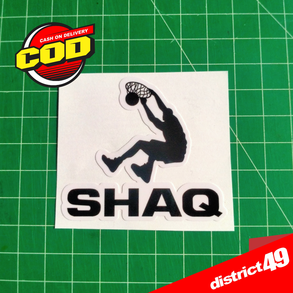 Shaq Stickers - Waterproof Glossy Lamination Print Cut Stickers - Car ...