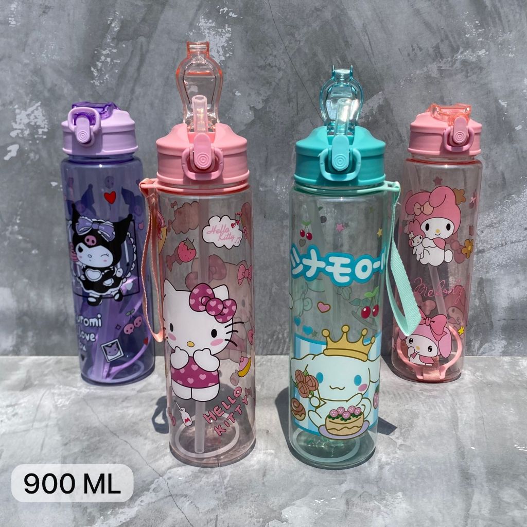 Sanrio 900 School Children's Drinking Bottle/Cute Children's Drinking Bottle Kuromi Melody Hello ...