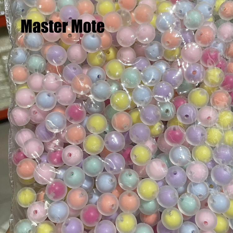 Crystal bead mote filled with 10mm 12mm round ice mix colors | Shopee ...