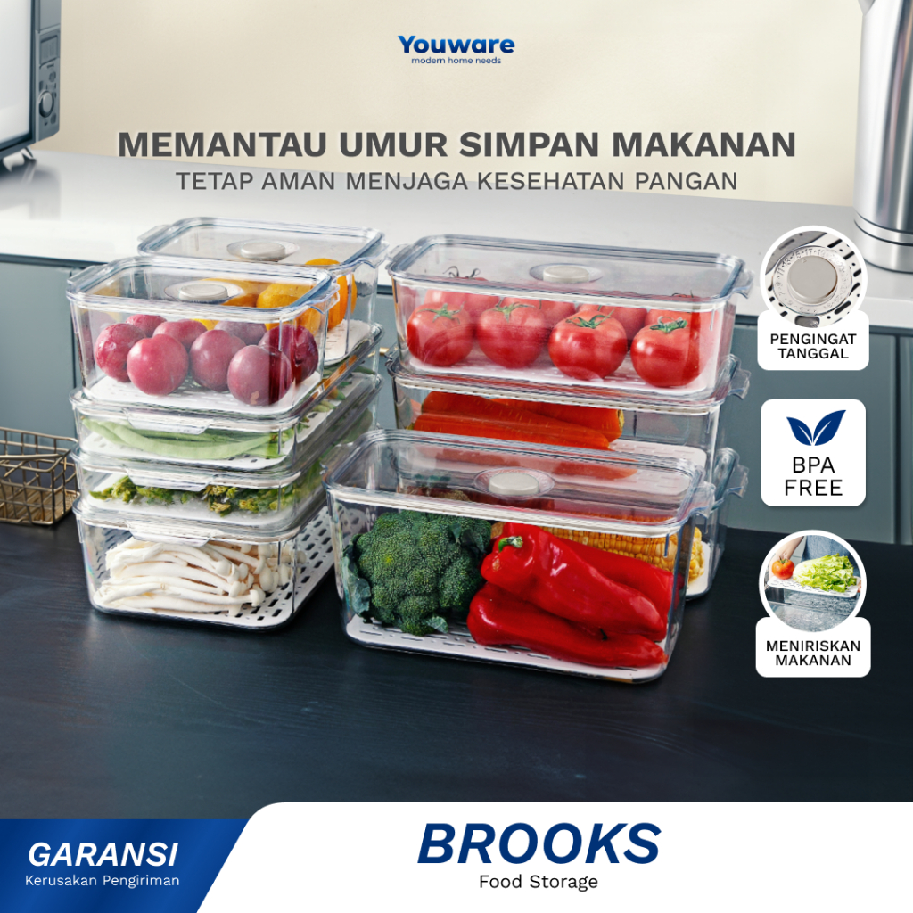 Youware - BROOKS (BUNDLING SET) Refrigerator Storage with calendar applicator / Vegetable ...