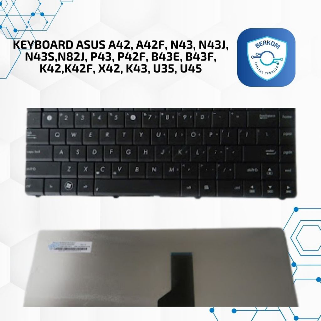 Asus A42, A42f, N43, N43j, N43s, N82j, P43, P42f, B43e, B43f, K42, K42f ...
