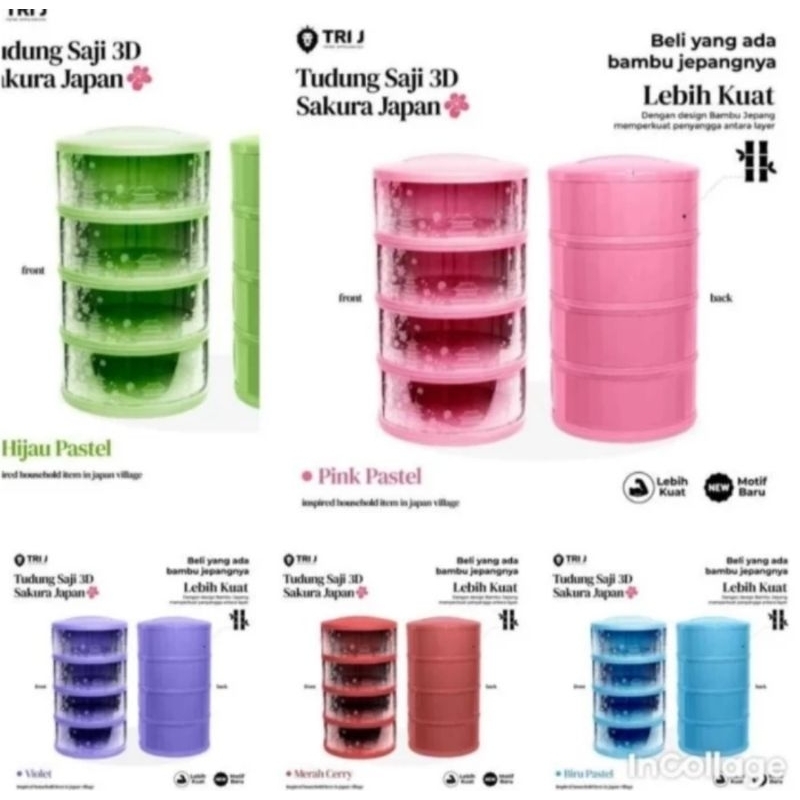 Serving Hood 4-story Stacking Rack/Random Pattern Food Rack | Shopee ...