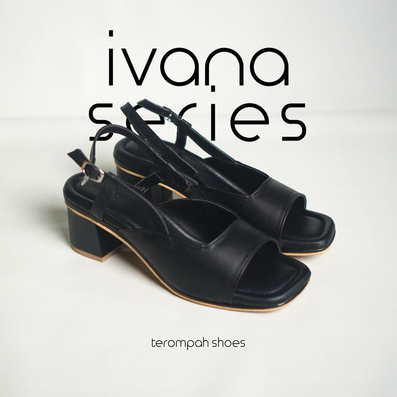 Terompah Shoes Ivana Black Heels | Shopee Malaysia