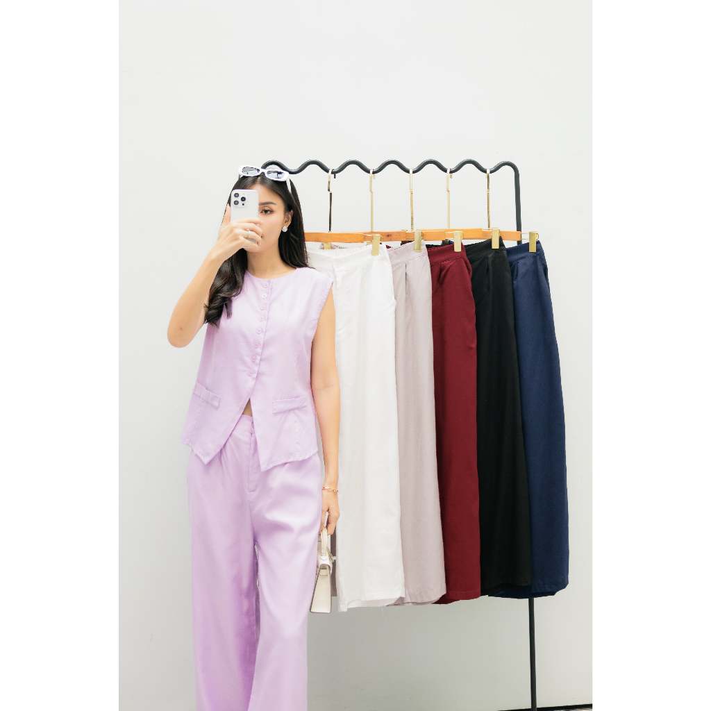 Kyla Vest Set / Women's Vest Set / Vest and Pants Set / One Set Vest ...
