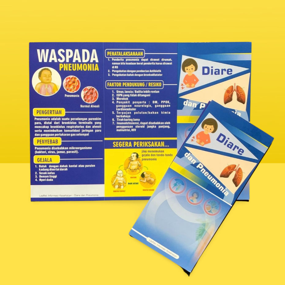 Health Brochure | Leaflet Diarrhea And Pneumonia | Prevent Pneumonia ...
