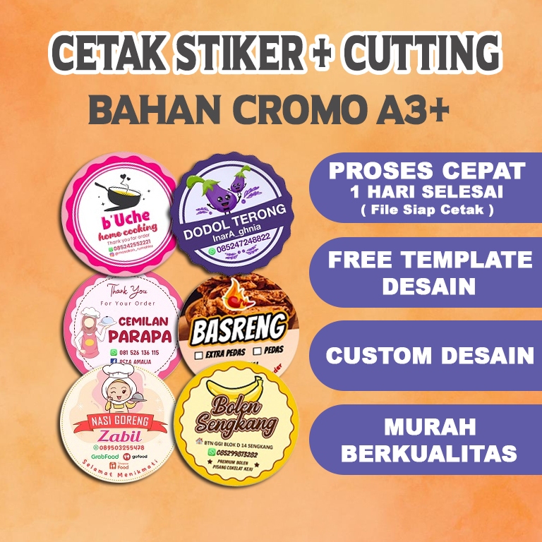 Print Cromo A3+ Stickers, Custom Food Label Products, Online Shop ...