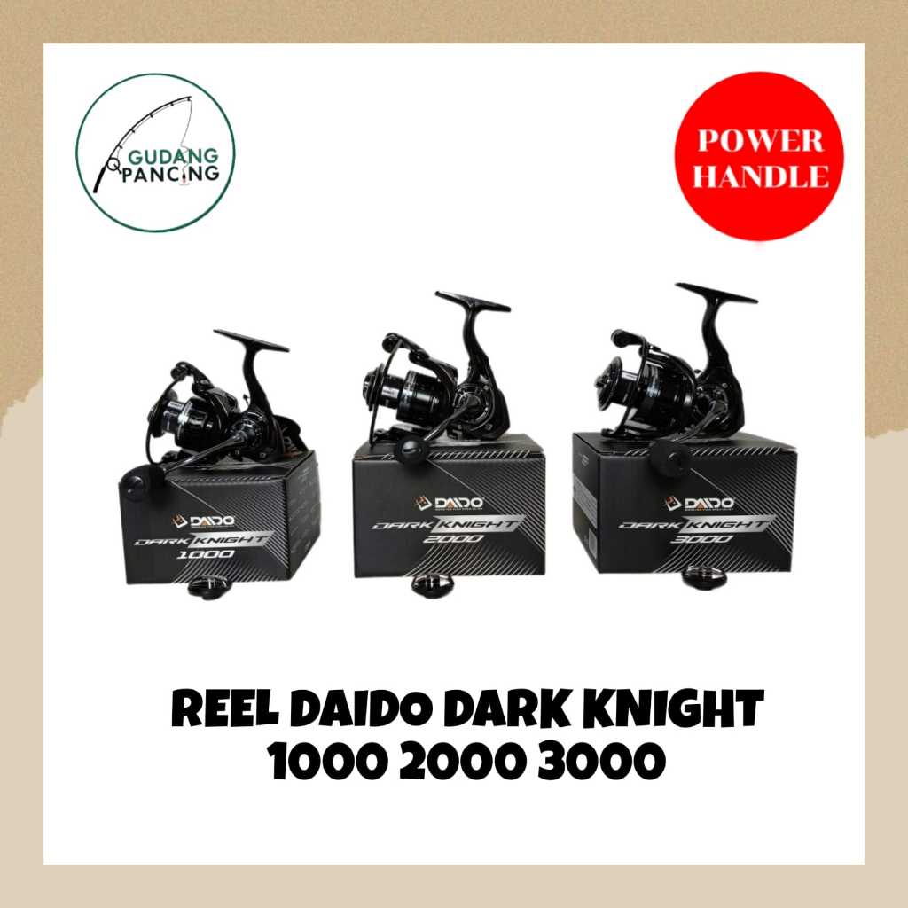 Daido DARK KNIGHT Fishing Reel 1000 2000 3000 4000RK 6000RK | Power ...