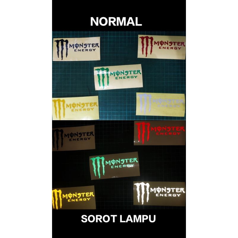 Monster ENERGY STICKER 1 REFLECTIVE | Shopee Malaysia