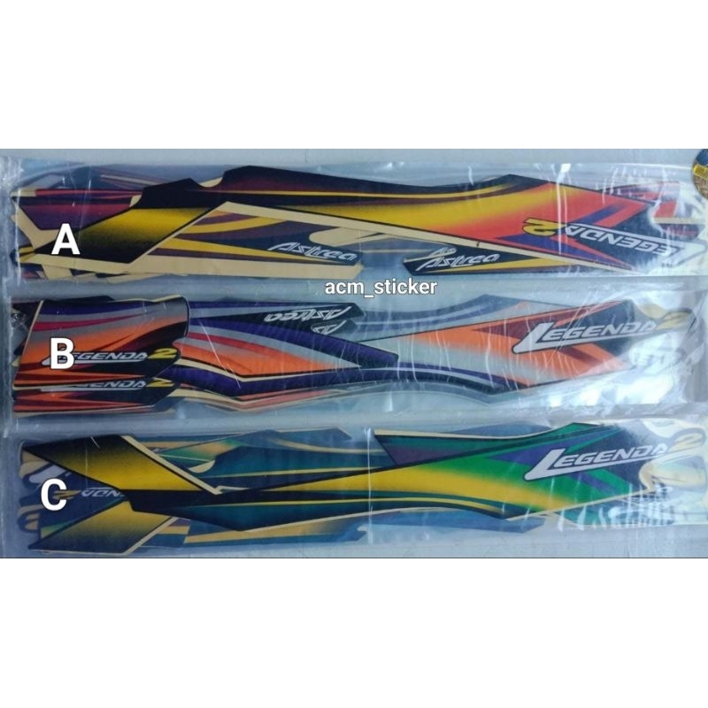 Astrea Legend 2 Striping complete with full body | Shopee Malaysia