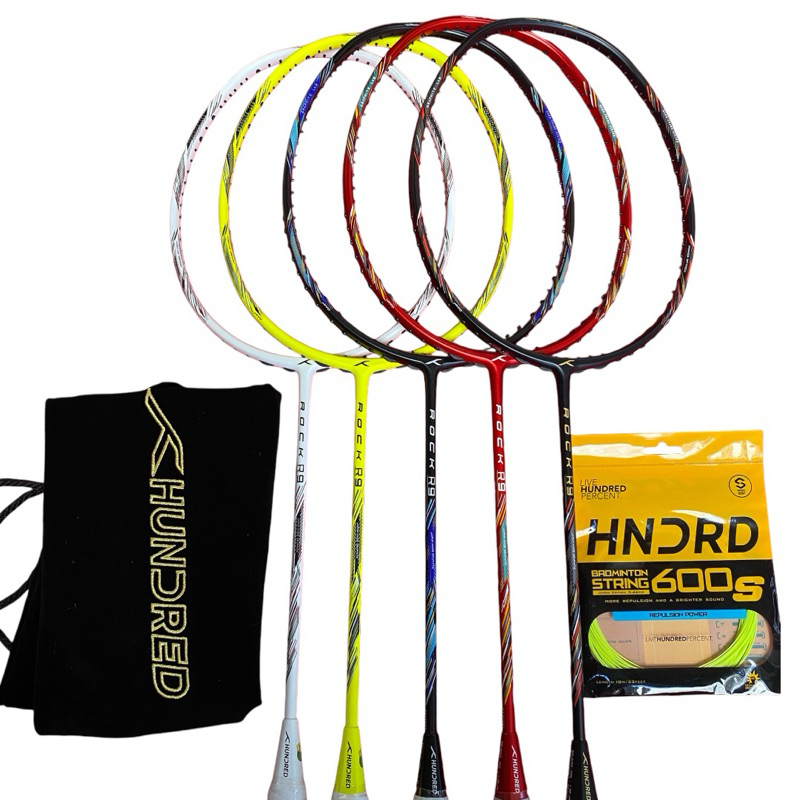 Original HNDRD ROCK R9 BADMINTON RACKET 32LBS | Shopee Malaysia