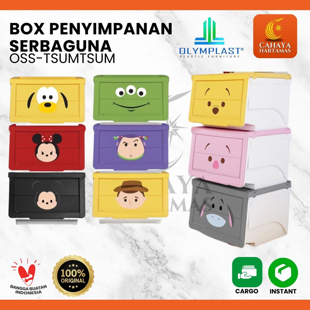 Olymplast X Disney Tsum Tsum - OSS Plastic Storage Cabinet | Shopee ...