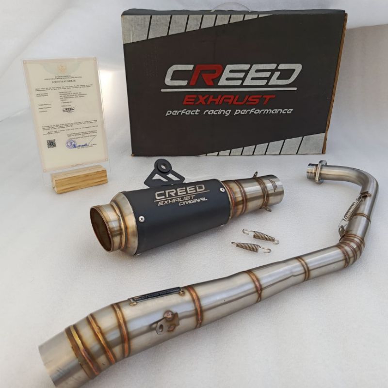 Original CREED EXHAUST racing ROAD RACE EXHAUST For Duck Motorcycles ...