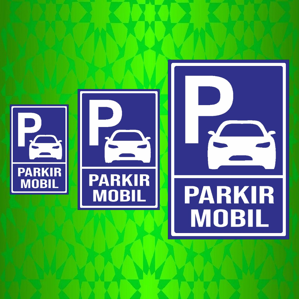 Car Parking Area Sticker | A3 Plus Size Car Parking Area Sticker ...
