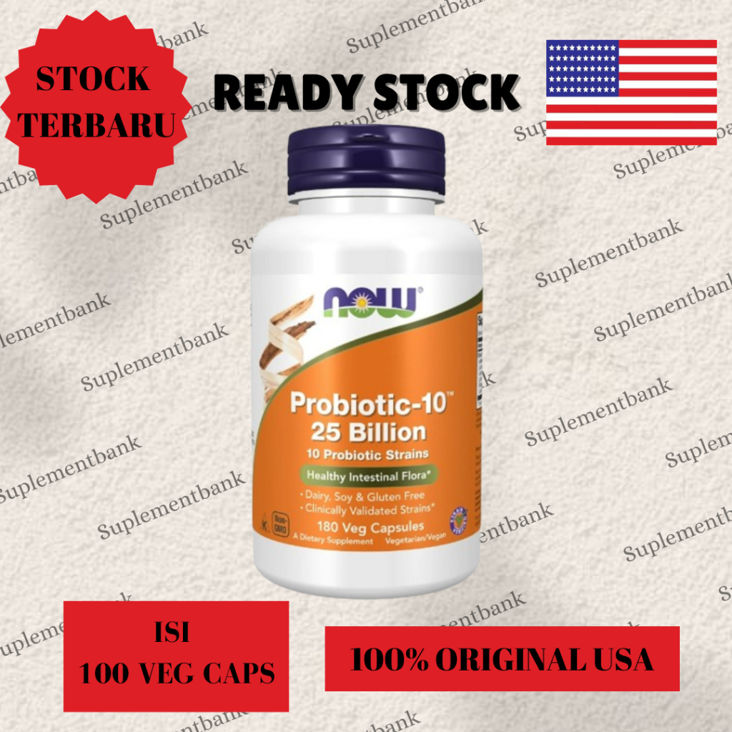 Now Probiotic 25 Billion 100 veg softgels Supplement For halal ...