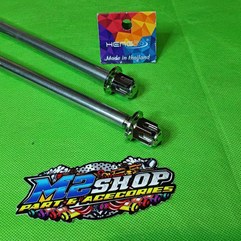 LOKAL Heng FRONT AXLE ORIGINAL THAILAND STAINLEES MIO BEAT VARIO 125 ...