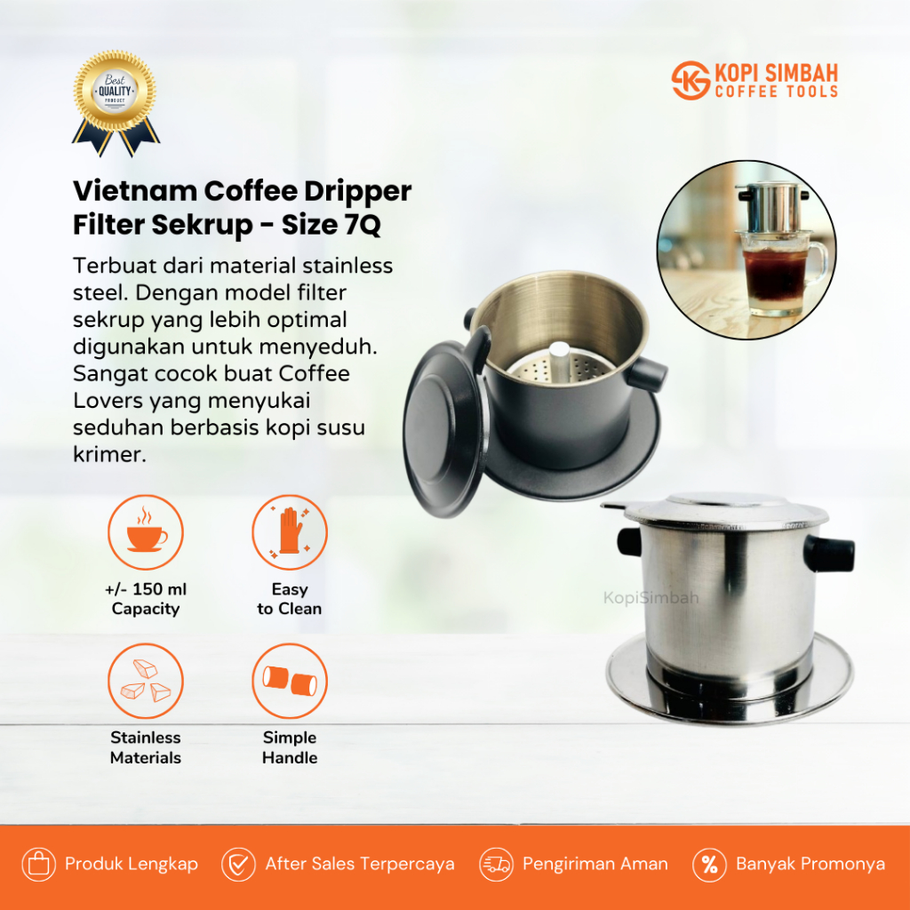 Vietnamese Coffee Dripper 7Q Vietnam Drip Coffee Brewing Tool Screw ...