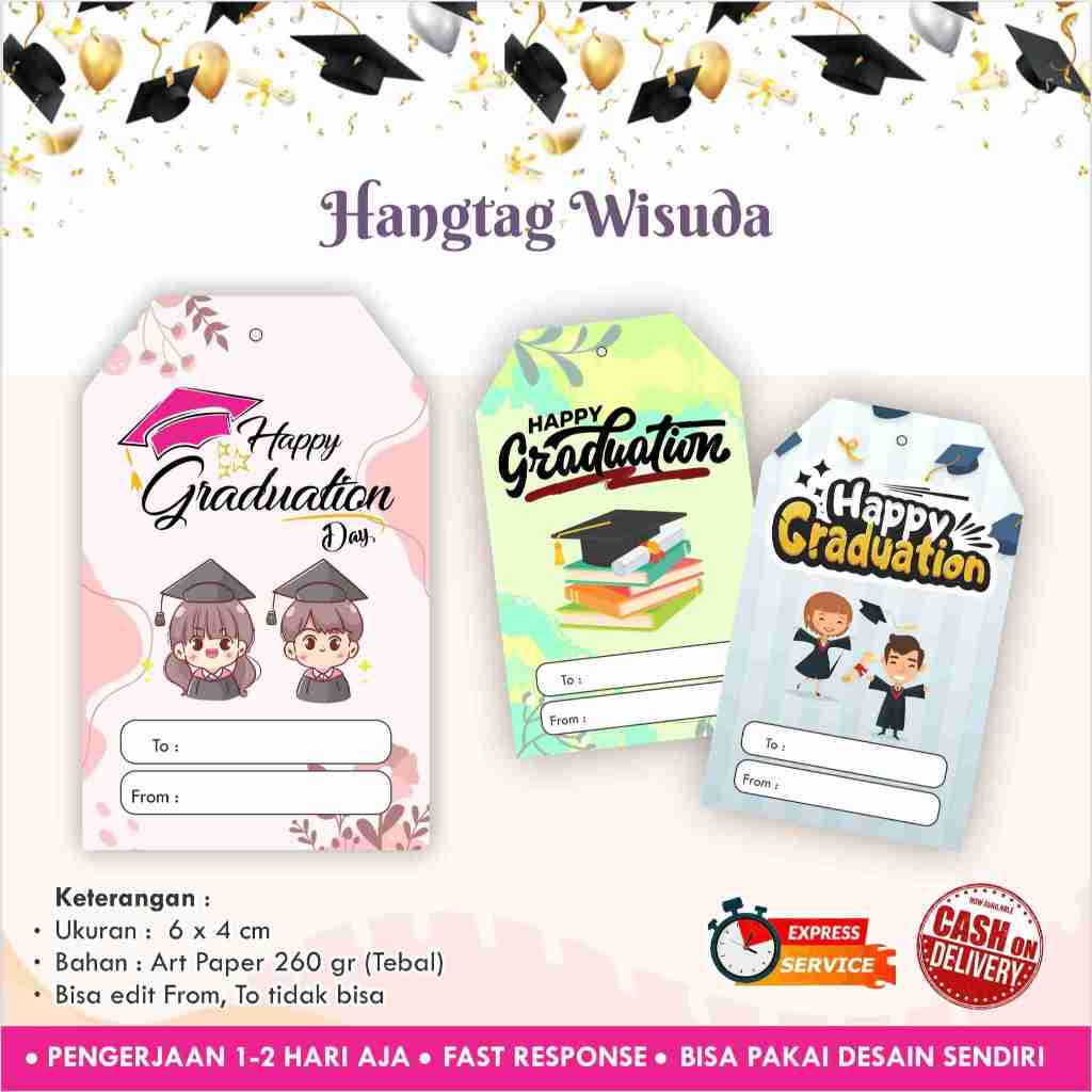 Graduation Hangtag Version 2 / graduation card / graduation tag ...