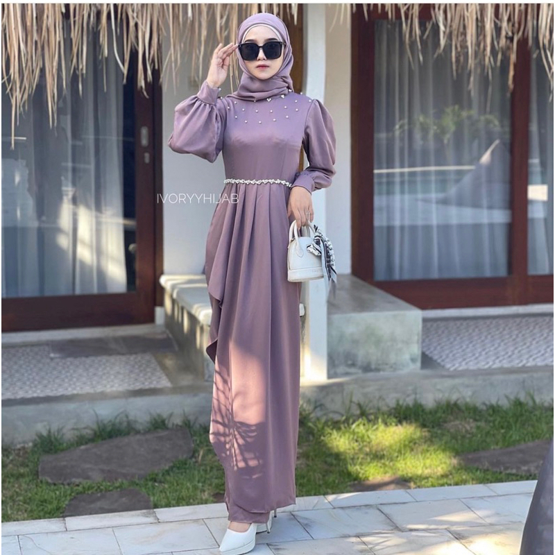 Most !! Ivoryyhijab NEW Adora DRESS BRIDESMAID GAMIS SATIN KONDANGAN ...